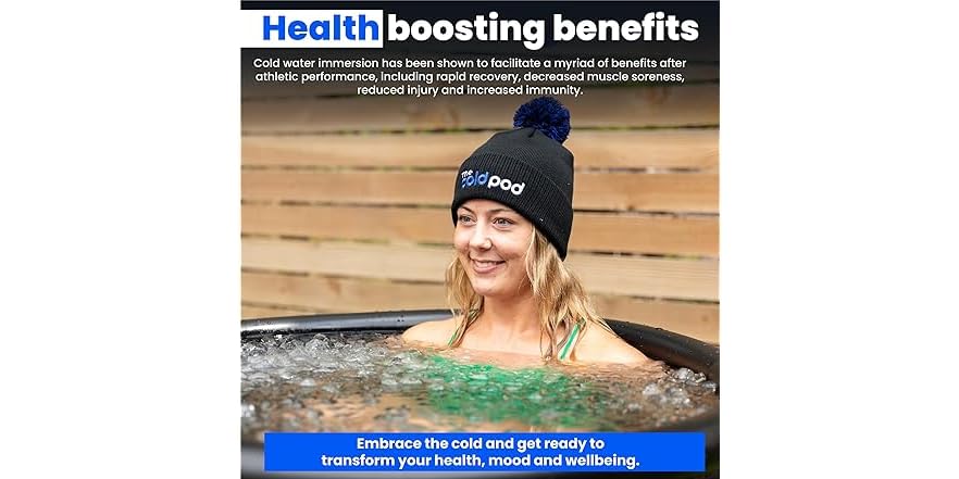 The Cold Pod Ice Cold Plunge Tub Black