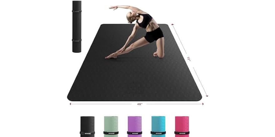 72"x48" Extra large yoga mat