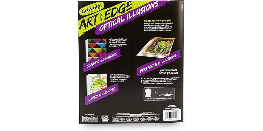 Crayola Art With Edge Optical Illusions Pages
