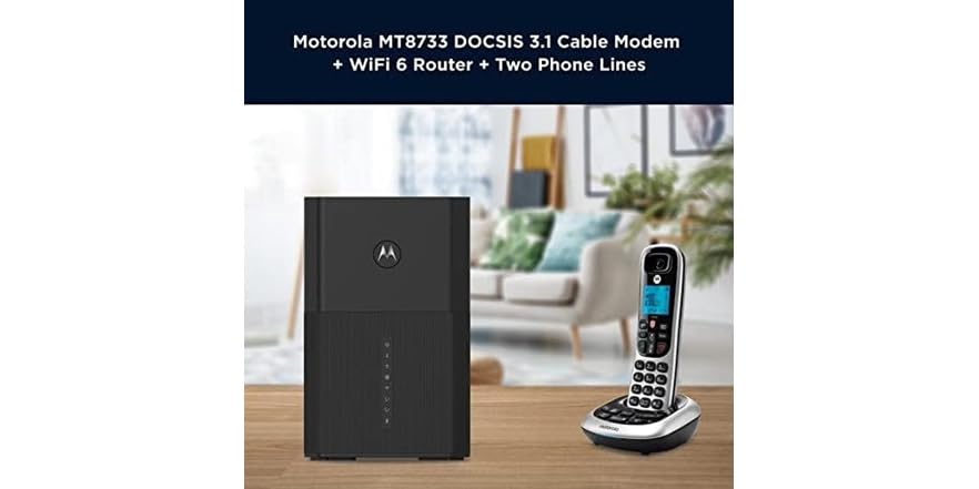 Motorola MT8733 Wi-Fi 6 Router + Multi-Gig Modem
