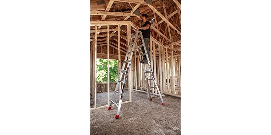 Lift Ladders 22 ft. Reach Aluminum Multi-Position Ladder