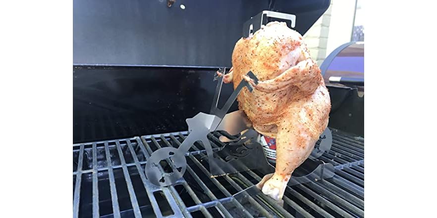 Flaming Bike Beer Can Chicken Stand