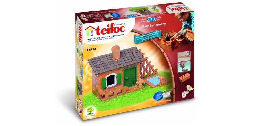 Teifoc House w/Swimming Pool Brick Set