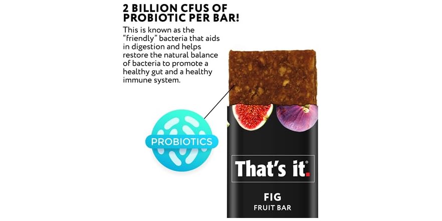 That's it. Probiotic Bars: Your Choice
