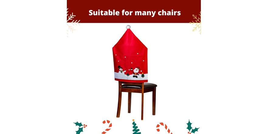 Lexi Home Santa & Friends Chair Covers