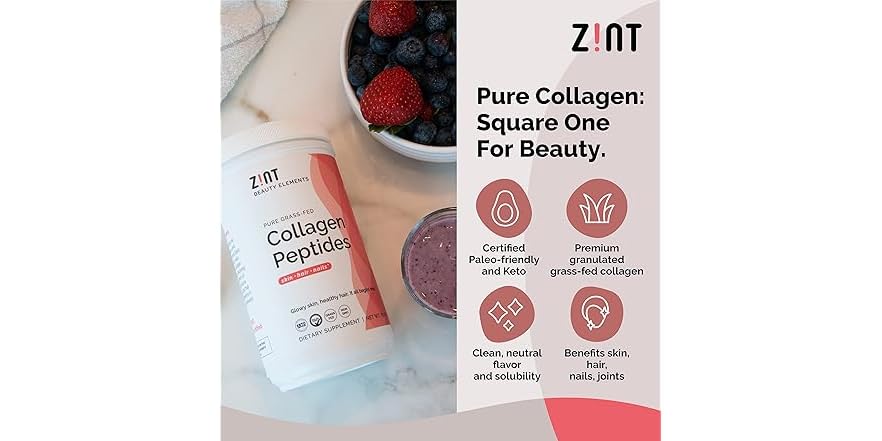 Zint Collagen Peptides Powder (32 oz)