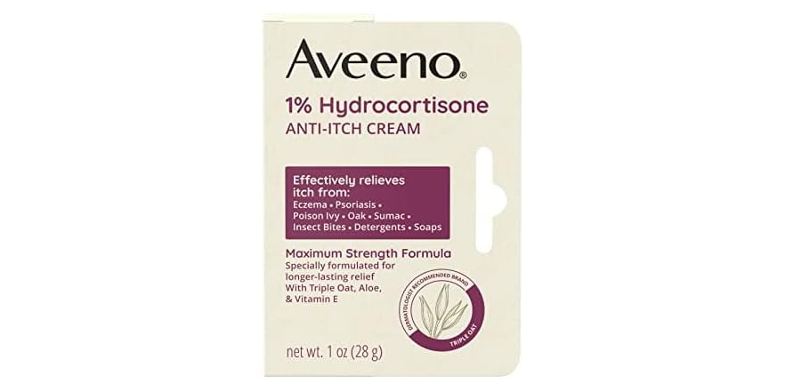 Aveeno Maximum Strength 1% Hydrocortisone Anti-Itch Cream