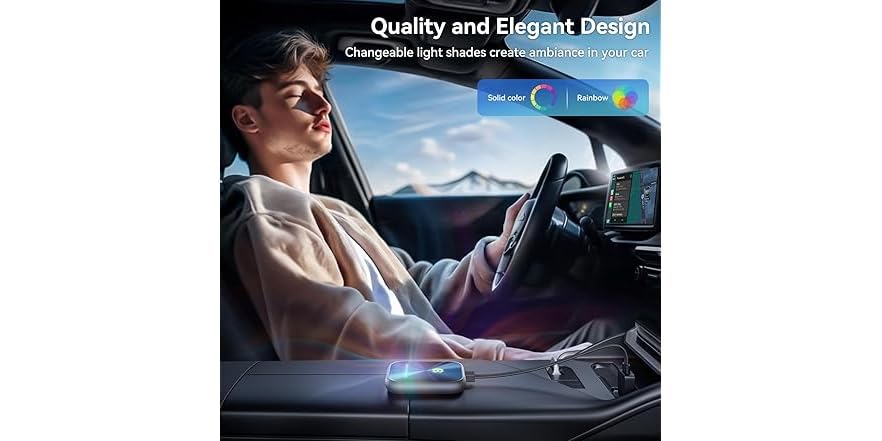 KUKIHO 2 in 1 Wireless CarPlay Adapter