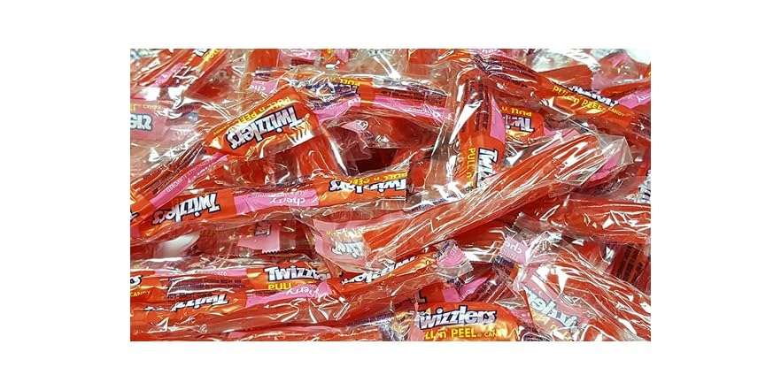 (2 Pack) Twizzler Cherry Pull N' Peel Licorice, Red Single Twist Candy ...