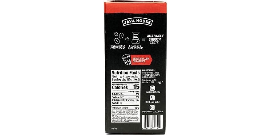 Java House Cold Brew Coffee, Espresso