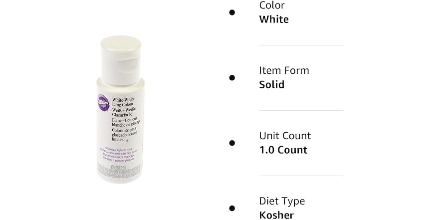 Wilton Liquid Color, 2-Ounce, White