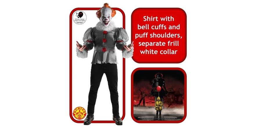 Rubie's Men's It Movie Pennywise Costume