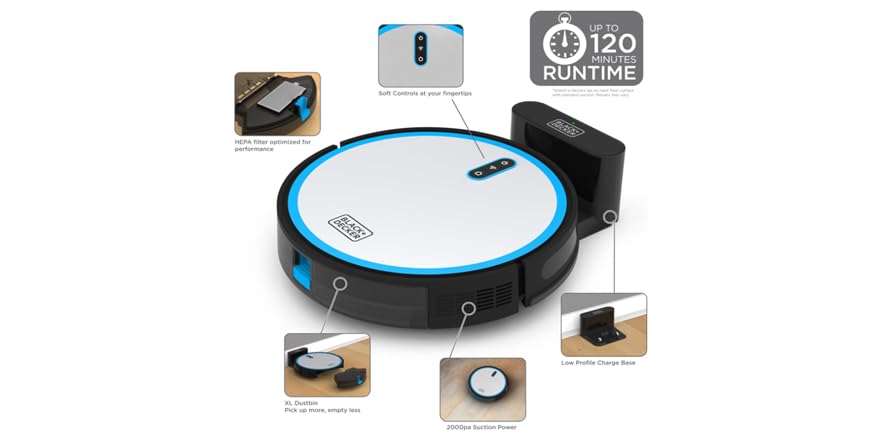 Black & Decker BDRV1-SLV-RA Robotic Vacuum