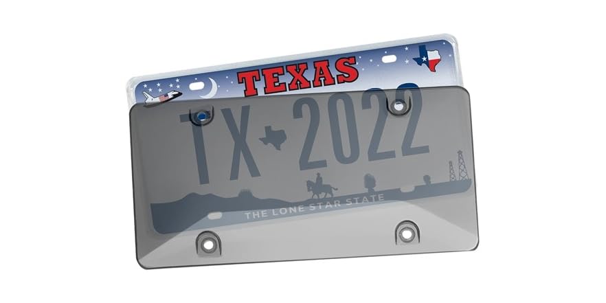 GA0046 Smoked License Plate Covers w/Frame