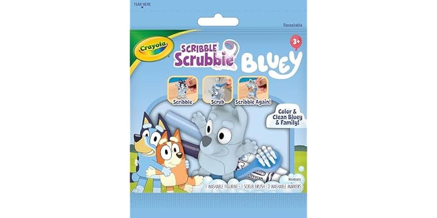 Crayola Bluey Scribble Scrubbies