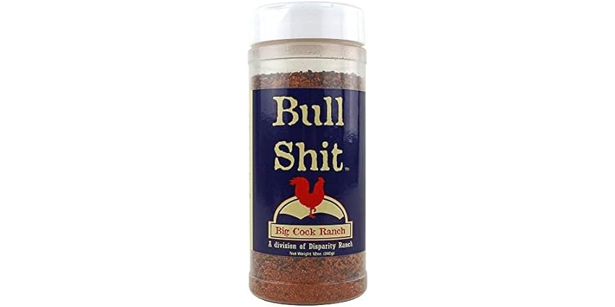 Bull Shit Steak Seasoning, Net Wt 12oz