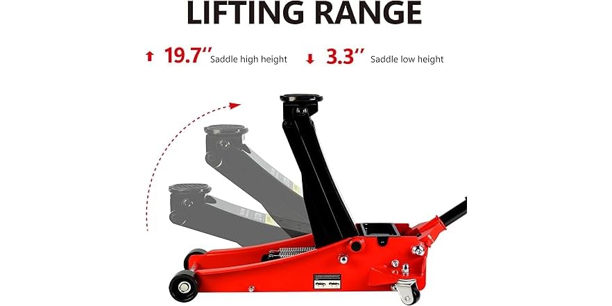 3 Ton Quickly Lifting Low Profile Service Jack