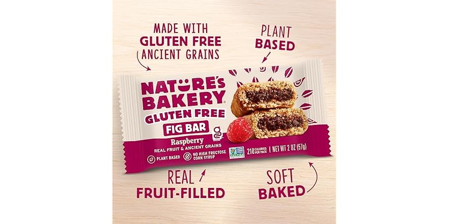Nature's Bakery Raspberry Fig Bar, 6 Count, 2 Ounce