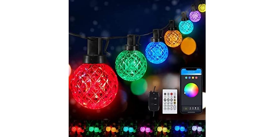 Brightown 23ft Smart Outdoor String Lights