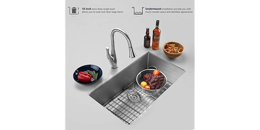 TORVA 30 Inch Undermount Kitchen Sink
