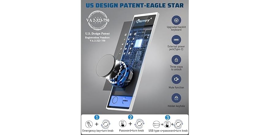 Kavey 2.0 cu.ft. Touch Screen Safe Box