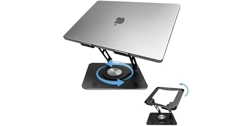 Uncaged Ergonomics Swivel Laptop Stand for Desk
