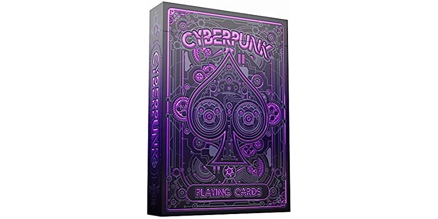 Cyberpunk Purple Playing Cards