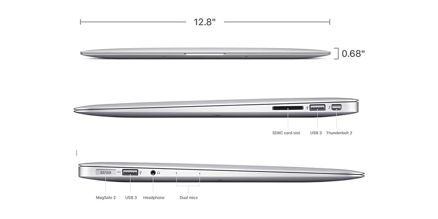 Apple Mid 2017 Apple MacBook Air with 1.8GHz Intel Core i5 (Open Box)