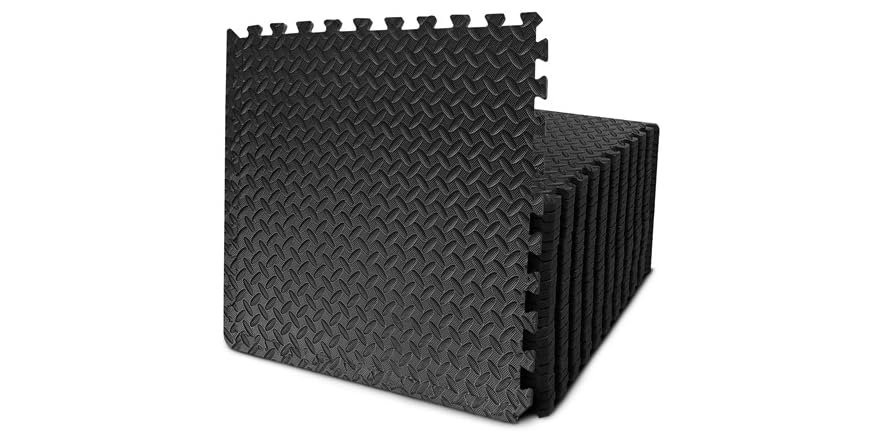 BEAUTYOVO Interlocking Foam Gym Mats, 96 SqFt