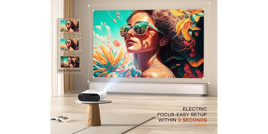 Cibest G5 4K Supported Projector with Wi-Fi/Bluetooth