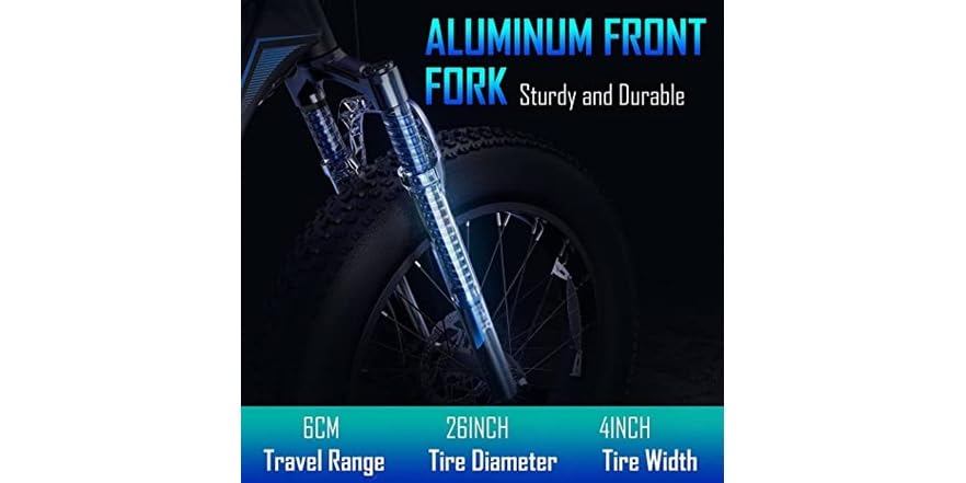 AVANTREK Electric Bike 26"x4" Adults