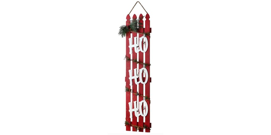 47" HO HO HO Wall Decor