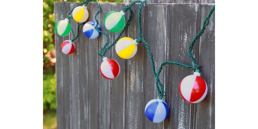 Beach Ball String Lights 10 Count