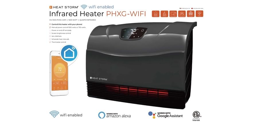 Heat Storm 1500 Watt Phoenix WiFi Enabled Heater