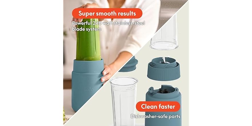 BELLA Portable Rocket Blender, Pick Color