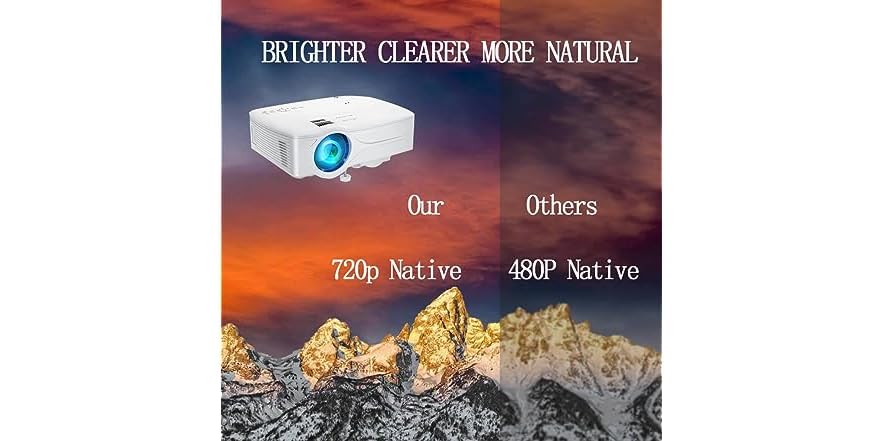 ABIRAA Computer Mini WiFi Projector Laptop 75