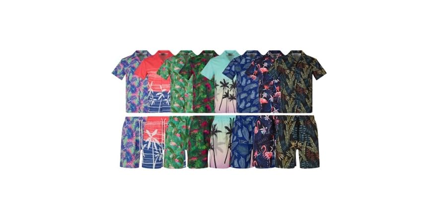 2Pc Mens Top & Bottom Beach Set