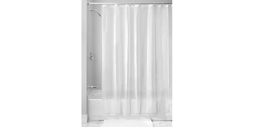 iDesign Vinyl Shower Liner, 72" x 72"