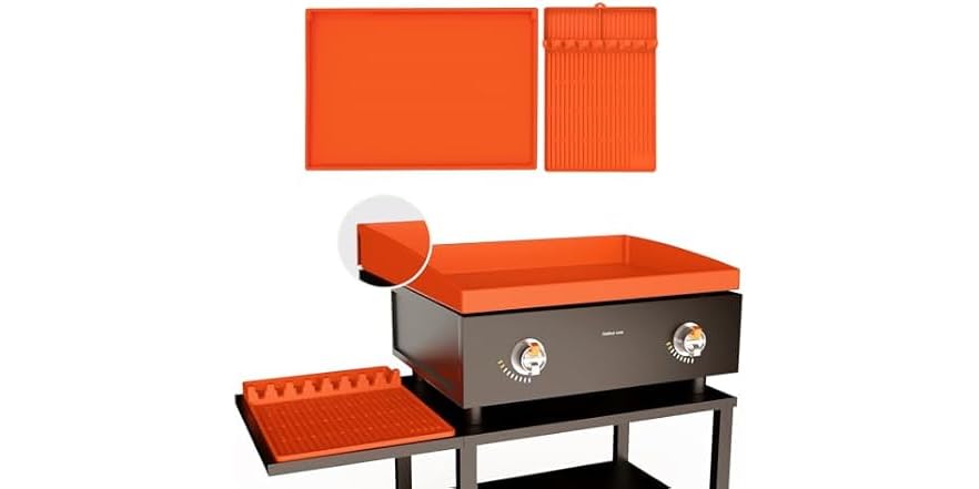 Full-Edge Blackstone Silicone Griddle Cover & Spatula Mat