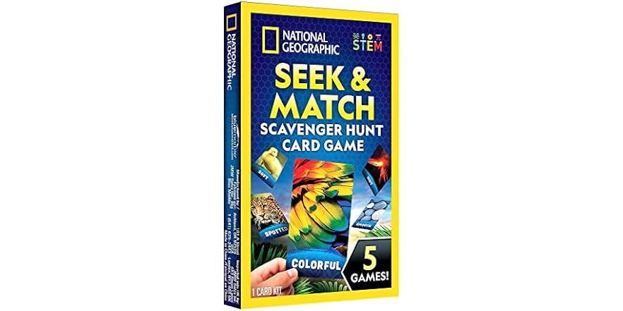 NATIONAL GEOGRAPHIC Scavenger Hunt Card Game