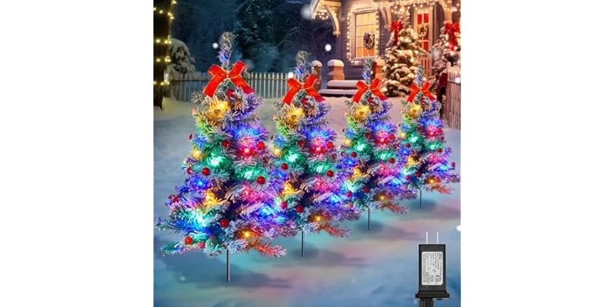 Pathway Christmas Tree, 2.5 Ft 4 Pack
