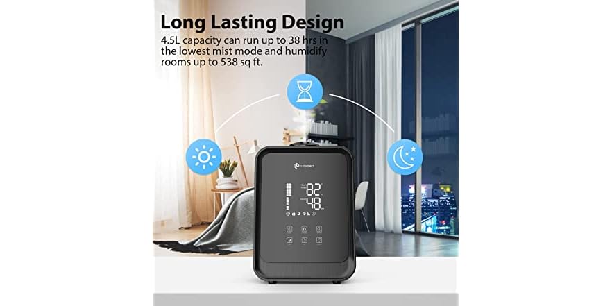 Elechomes Ultrasonic Humidifier 4.5L (Open Box)