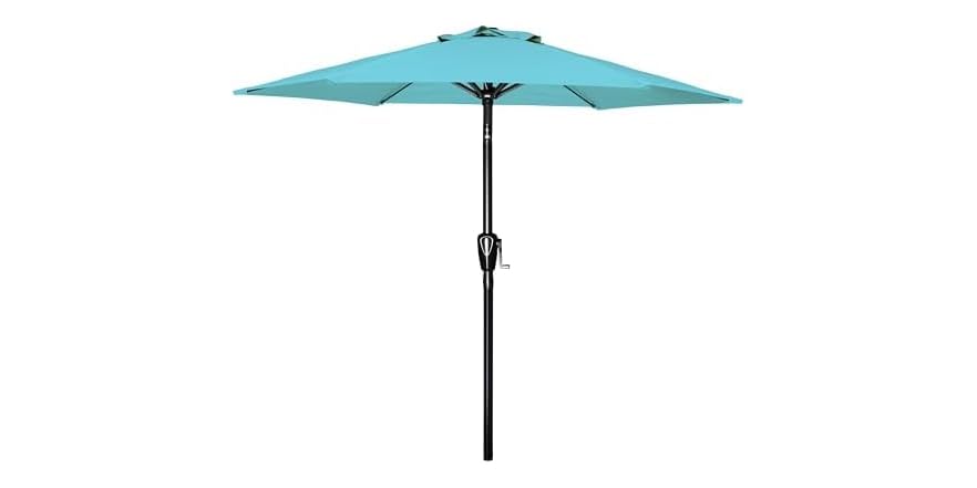 Simple Deluxe 7.5ft Patio Umbrella Turquoise