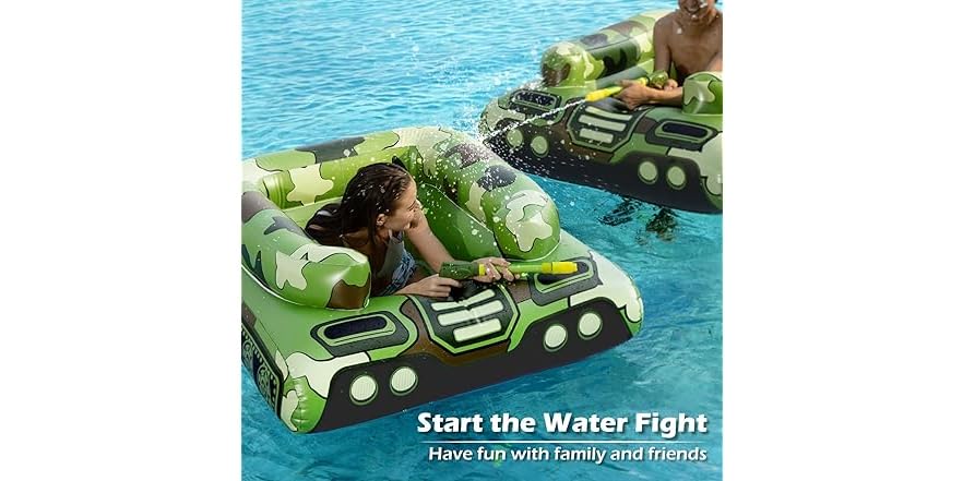Jasonwell Inflatable Tank Pool Float