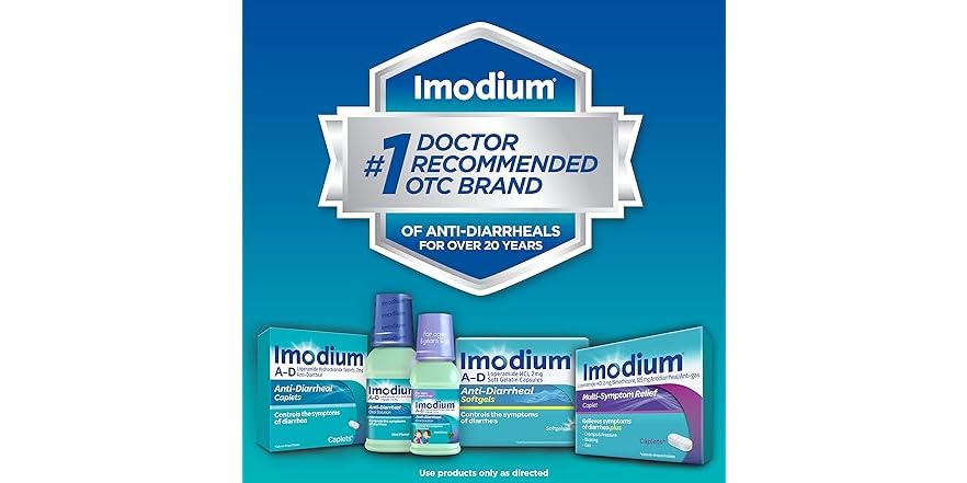 (24 ct) Imodium A-D Anti-Diarrheal Medicine Softgels