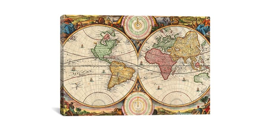 Map of the World ca 1730 26x18