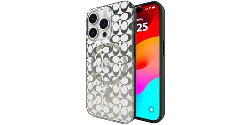 Coach iPhone 15 PRO Case, Compatible with MagSafe