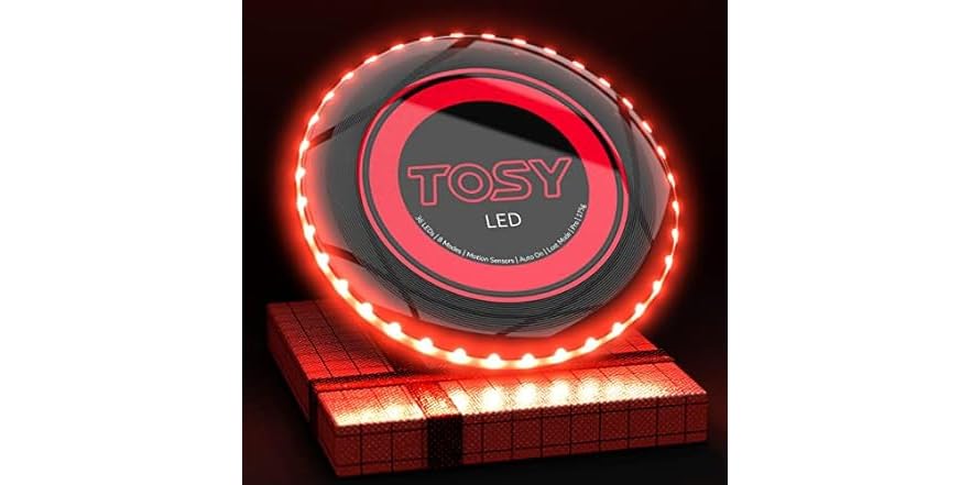 TOSY LED Flying Disc, 175g, Rechargeable