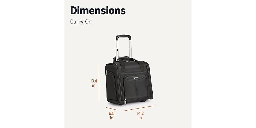 Amazon Basics Underseat Carry On Luggage
