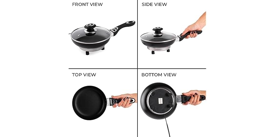 Zone Tech CT0006 12V Stainless Steel Frying Pan